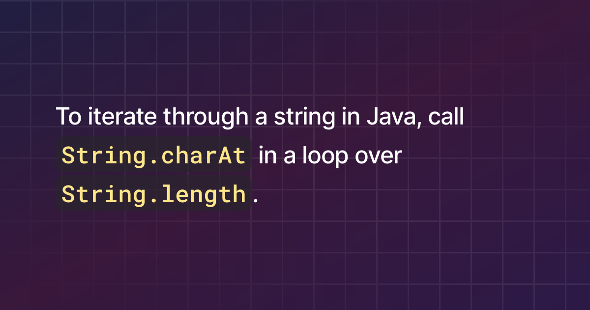 How To Traverse A String In Java 